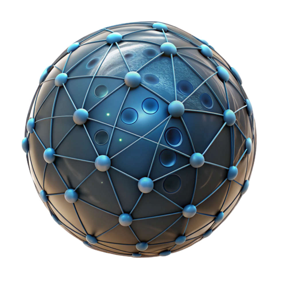 Global Network Interconnected Nodes And Data Flow 56092651 Png