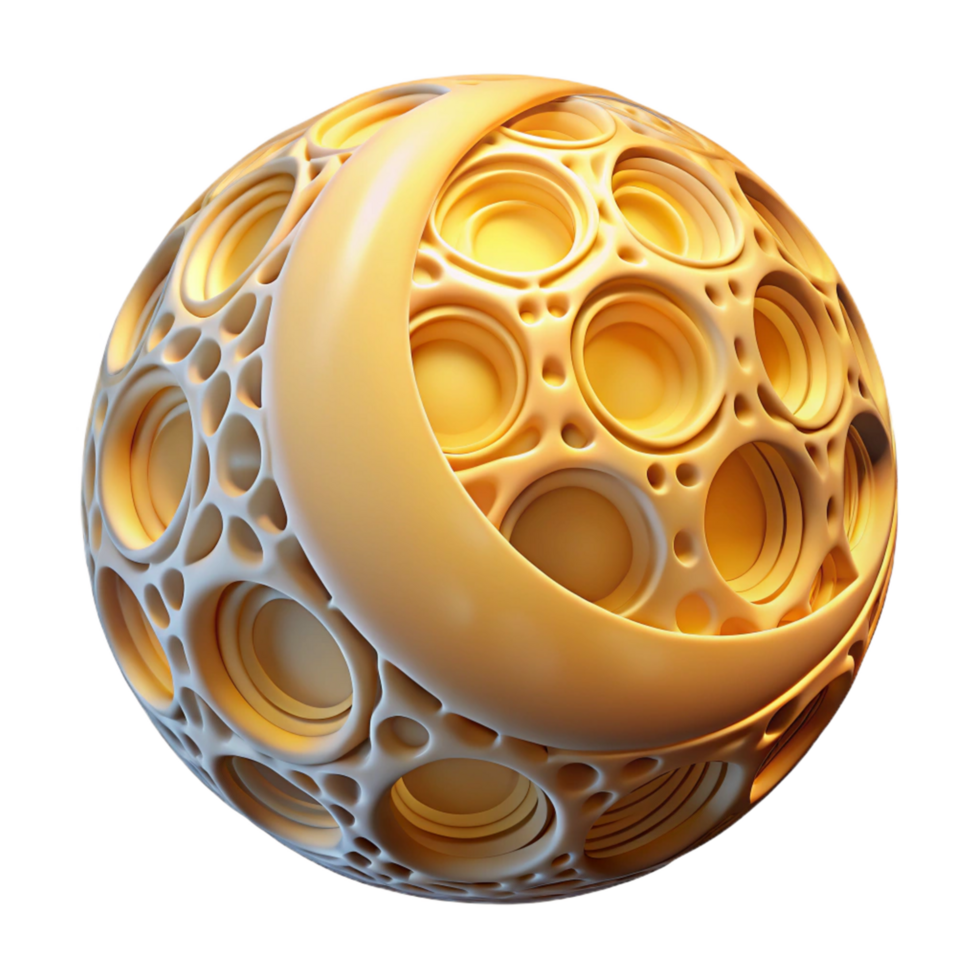 Abstract Spherical Structure with Intricate Circular Patterns and Organic Forms 56093901 PNG