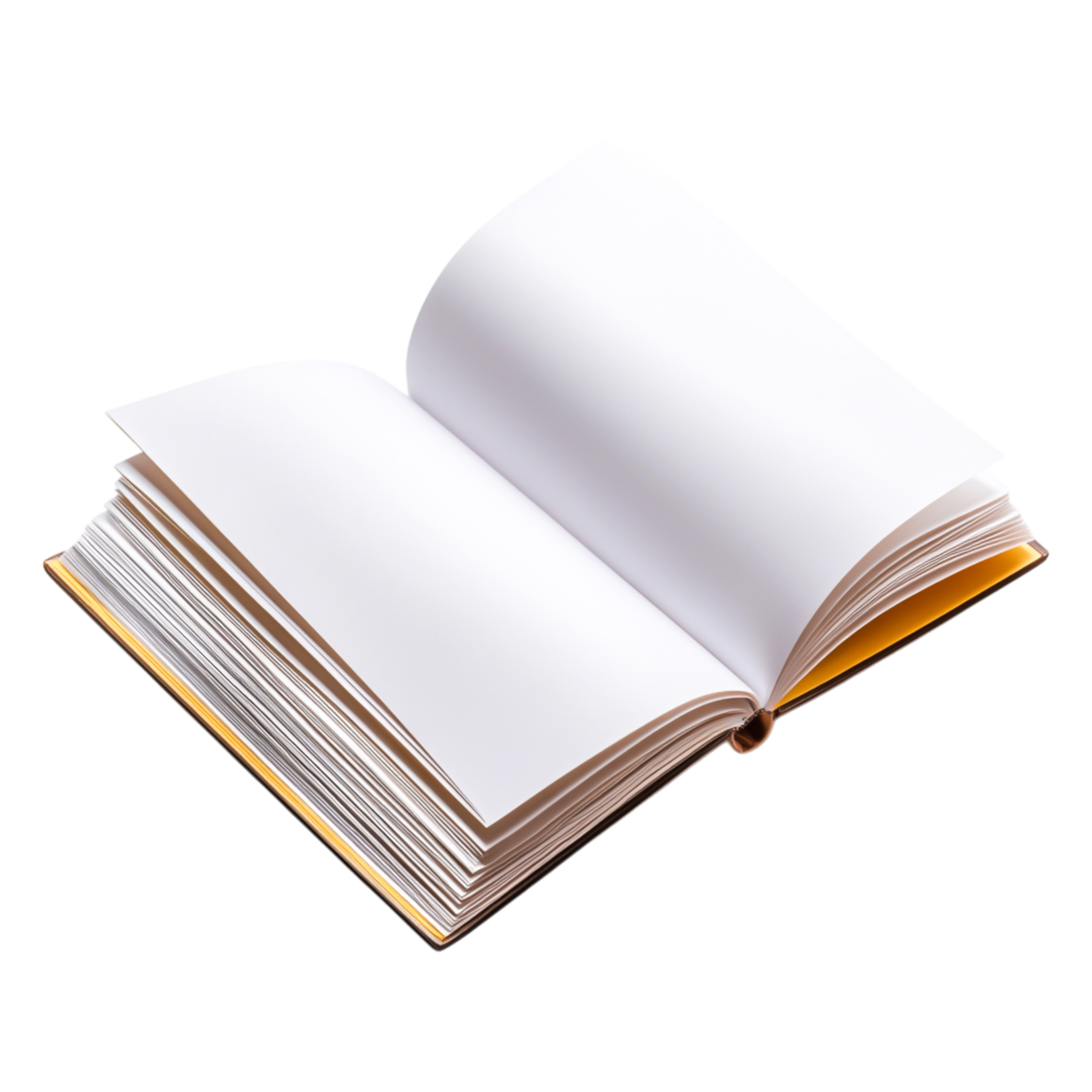 Blank Open Book with White Pages, 56098574 PNG