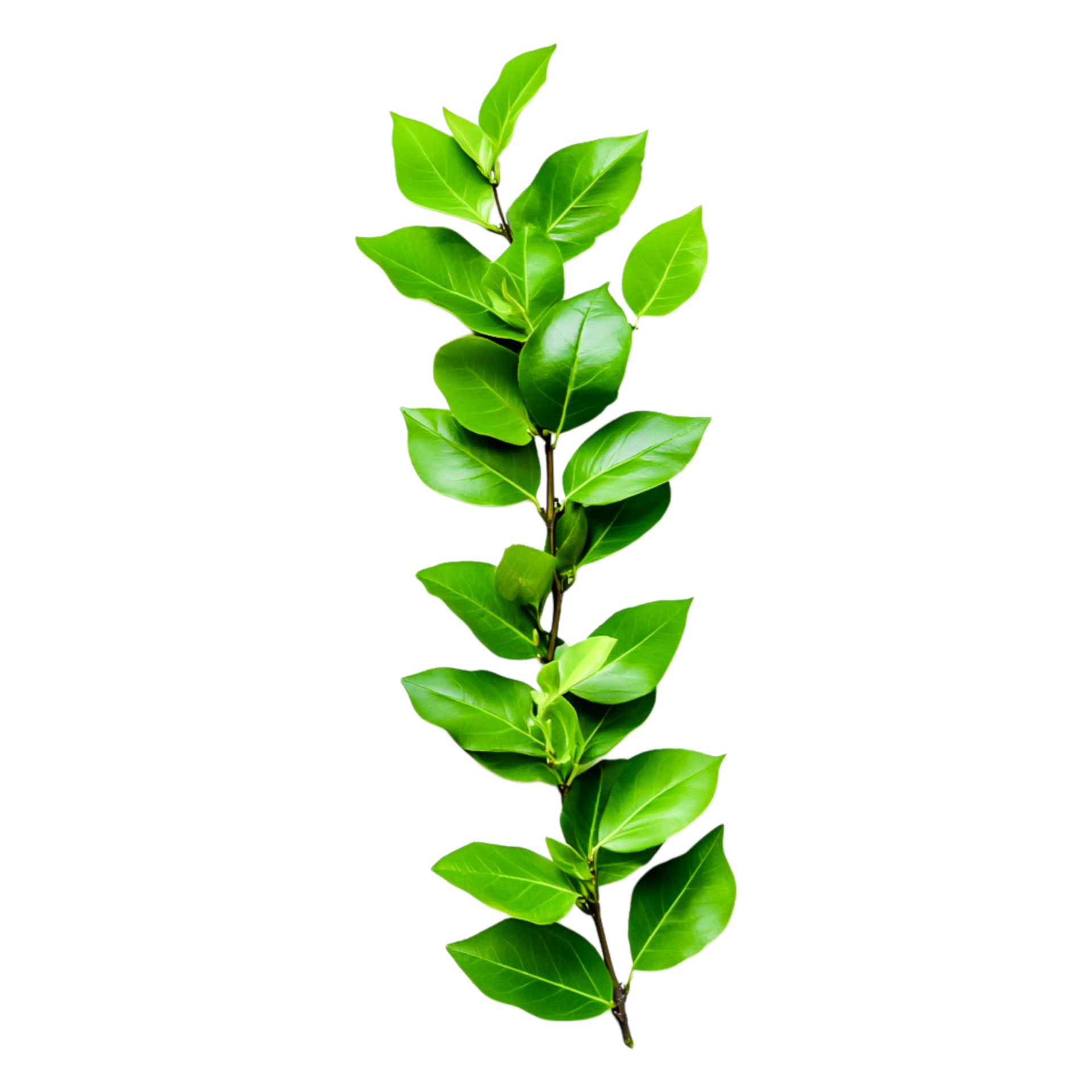 Fresh Green Leaves Isolated on for Nature Themes 56098917 PNG