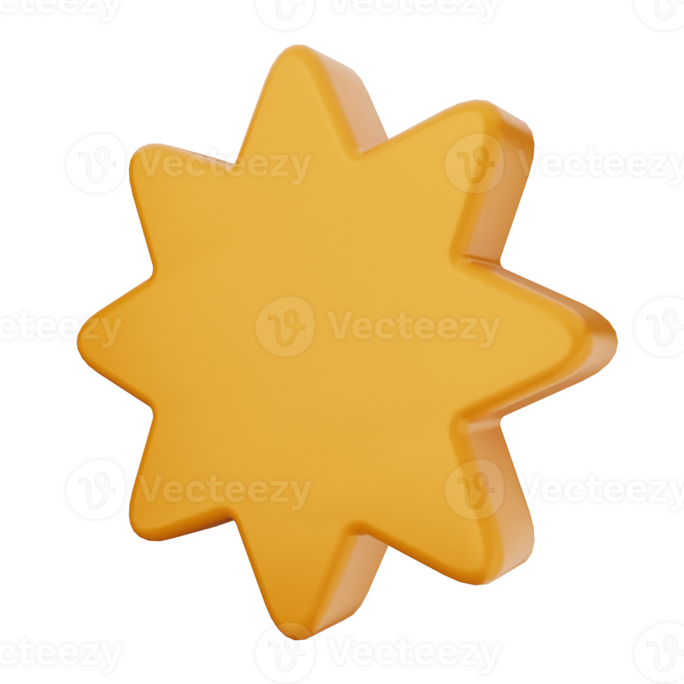 A yellow star shaped icon on a black background 56100672 PNG