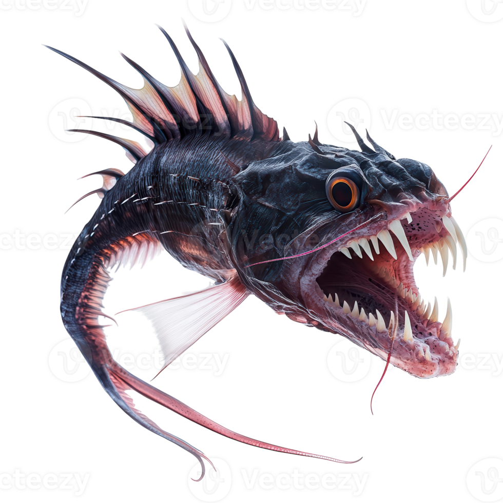 Deep Sea Dragonfish Exploration on transparent background. 56101581 PNG