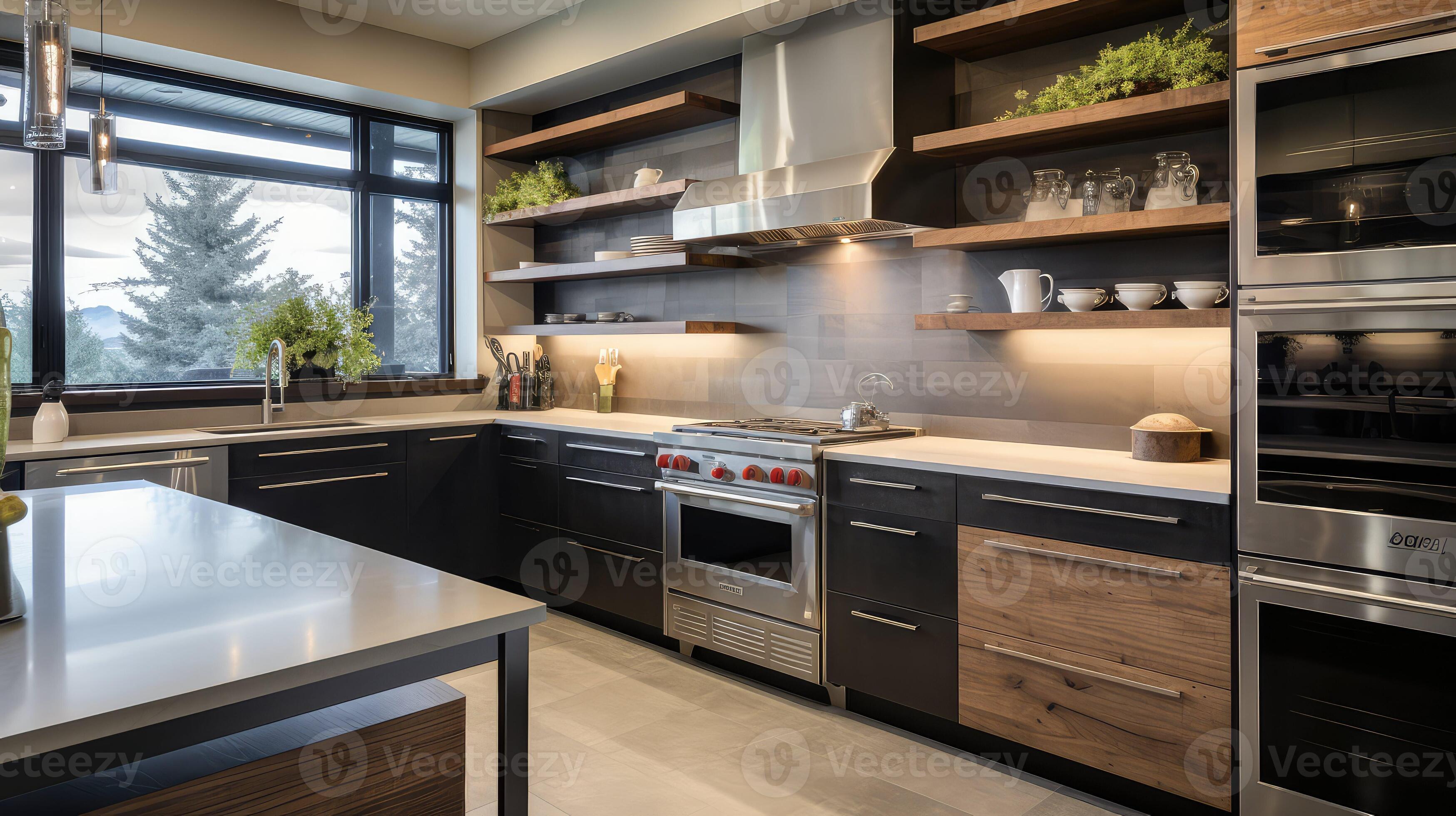 modern custom kitchen cabinets 56143973 Stock Photo at Vecteezy