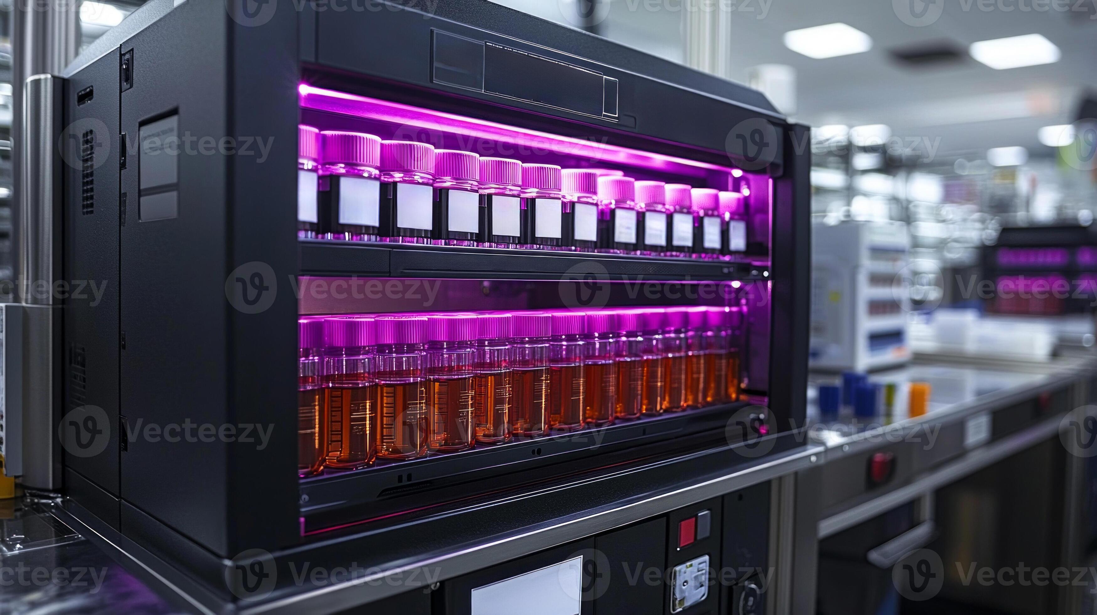 In Sterile Laboratory Setting Temperature Controlled Unit Displays