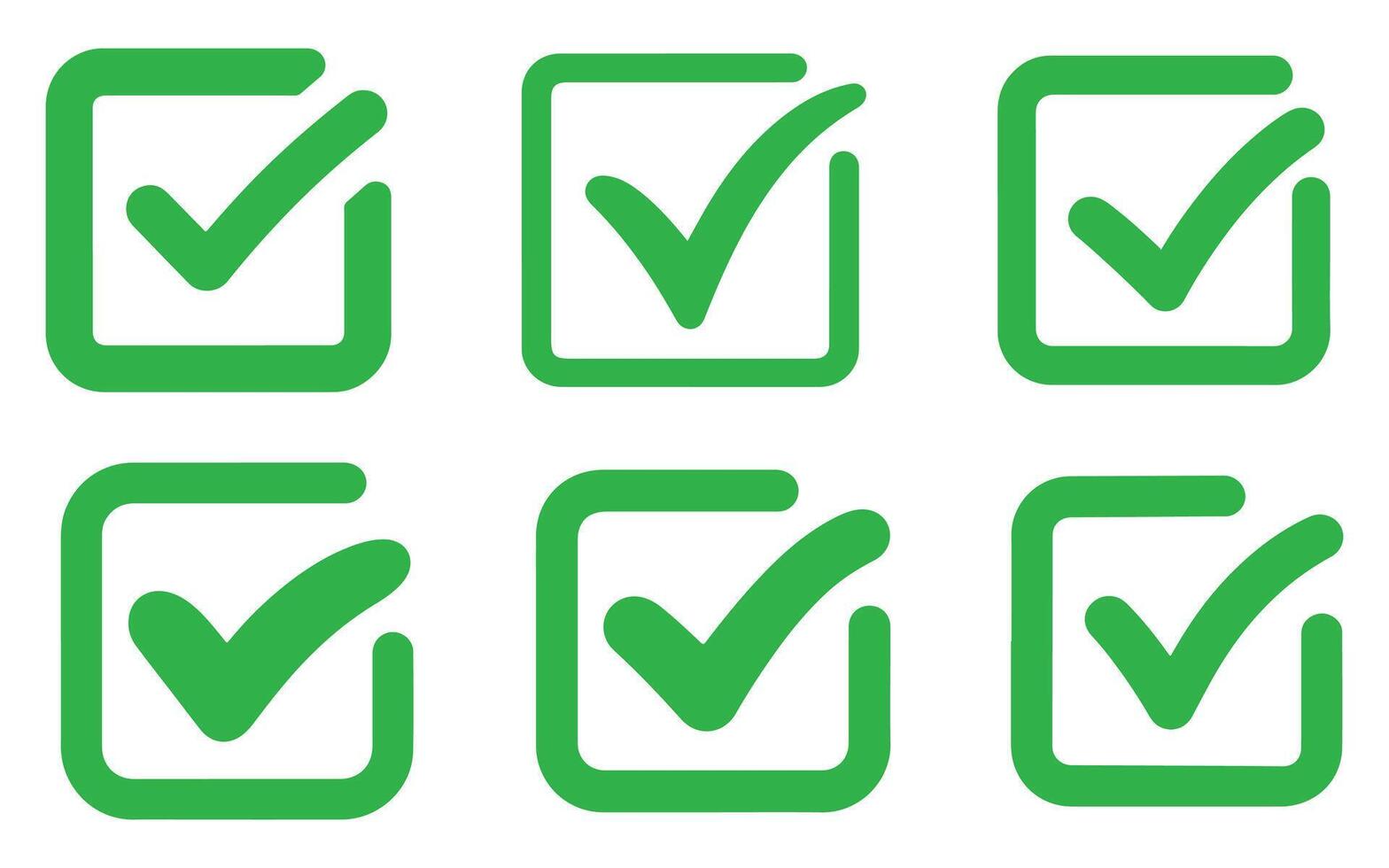 Collection of checkmark , checkmark icon set, approved symbol, checked checkbox mark, checkmark ...