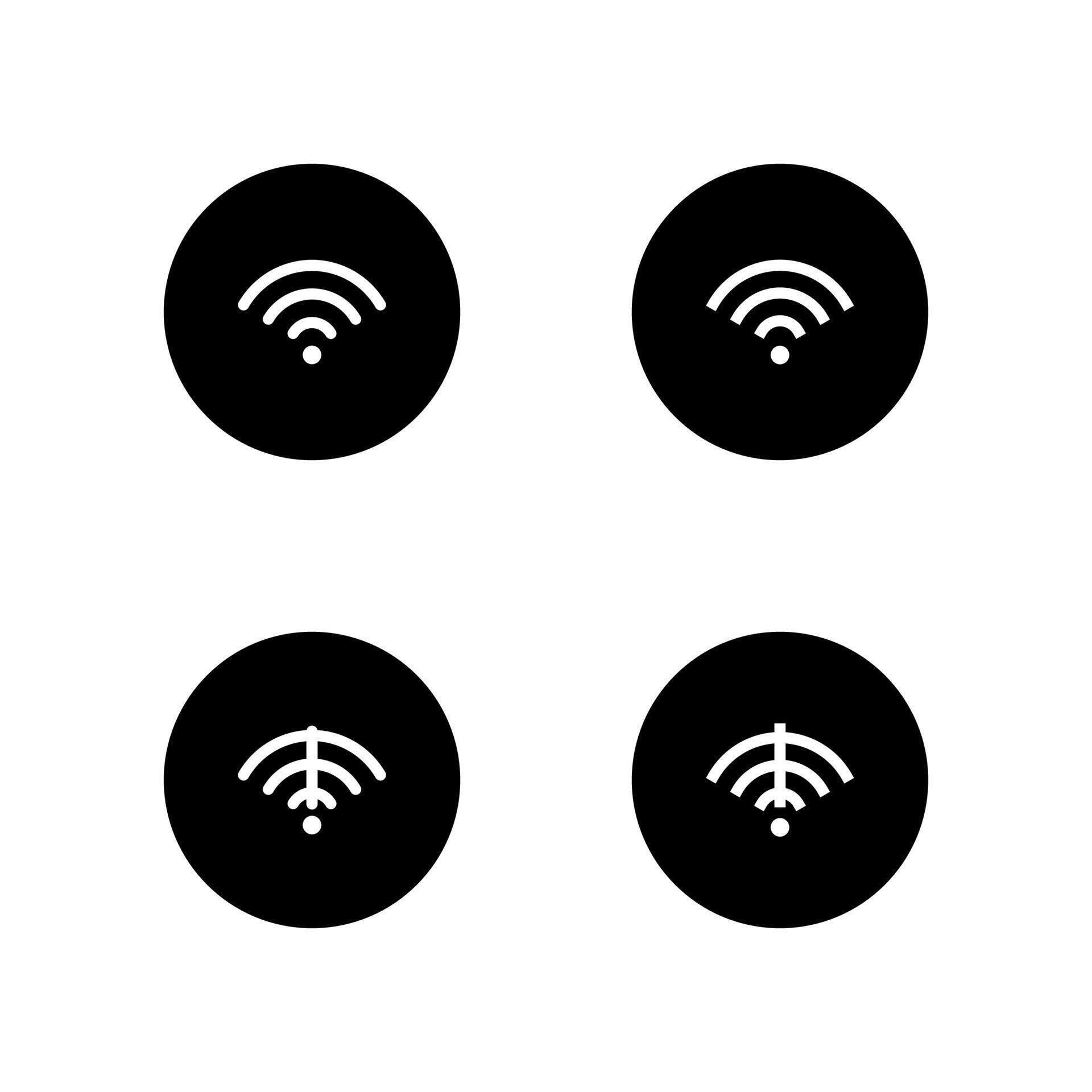 Wifi symbol icon set 56171121 Vector Art at Vecteezy Wifi symbol icon set 56171121 Vector Art at Vecteezy