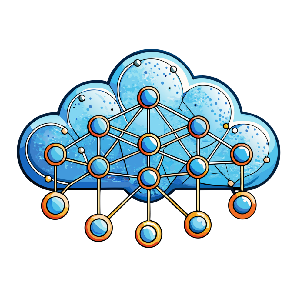 Futuristic cloud computing network visualization 56171231 PNG Futuristic cloud computing network visualization 56171231 PNG