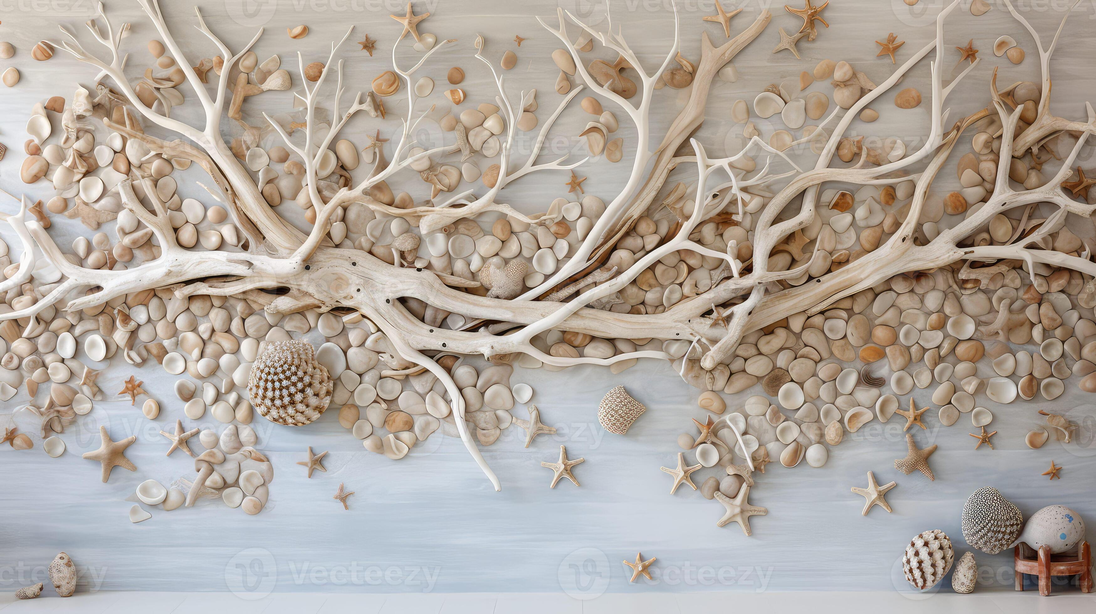 mosaic beach house wall 56175563 Stock Photo at Vecteezy