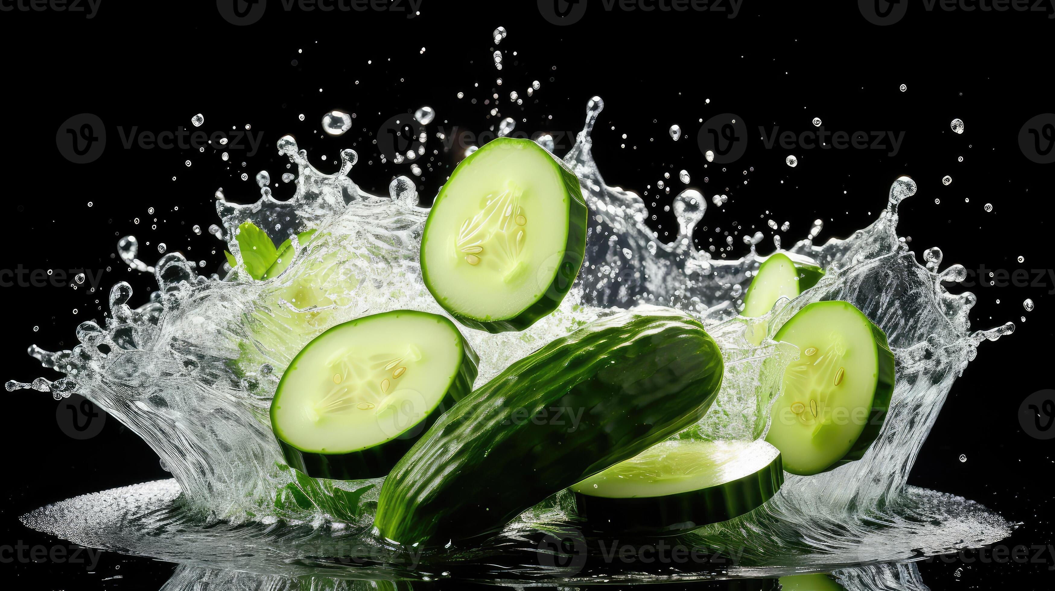 air top cucumber background 56175690 Stock Photo at Vecteezy