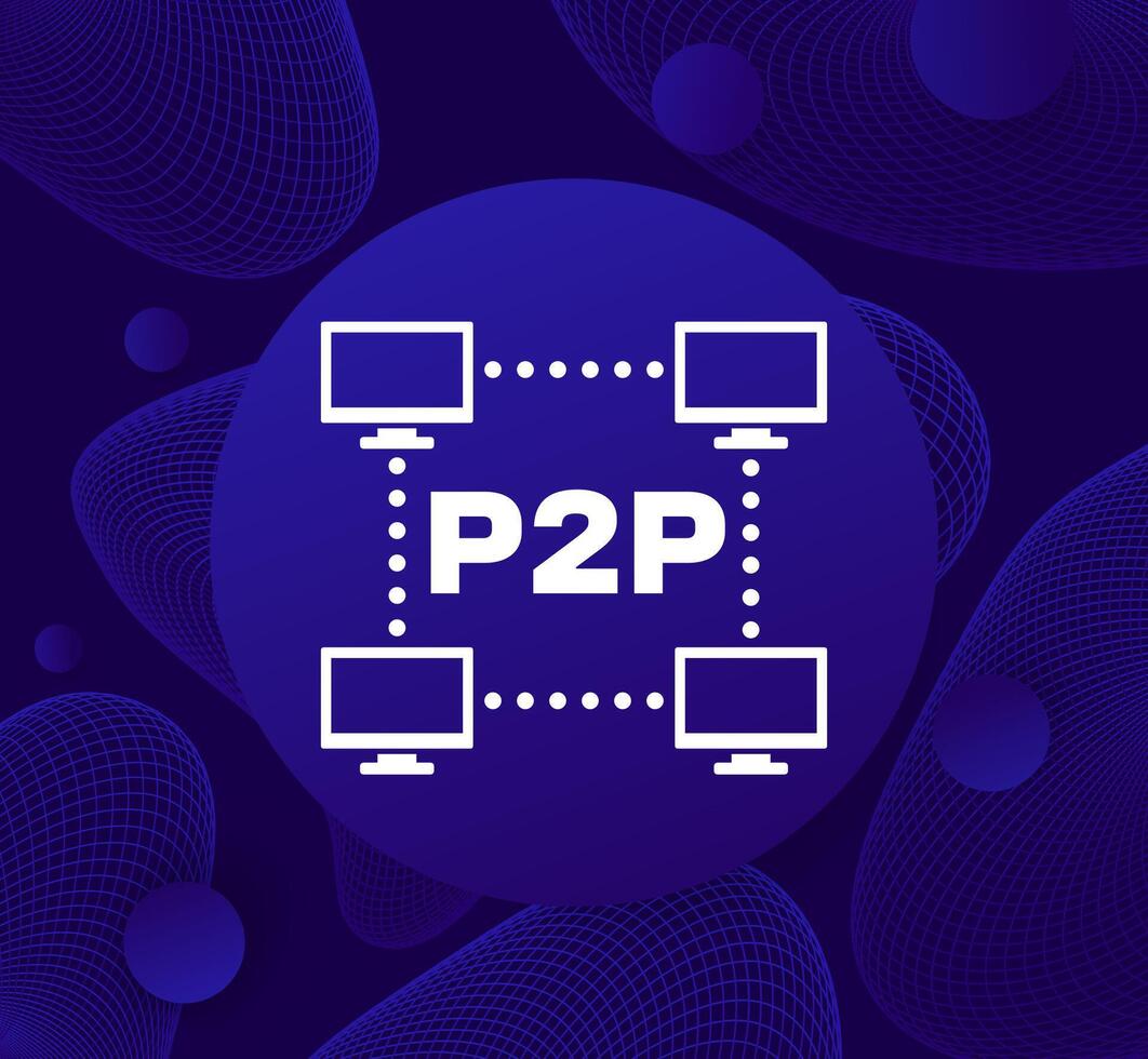 p2p network icon, peer to peer connection 56202193 Vector Art at Vecteezy
