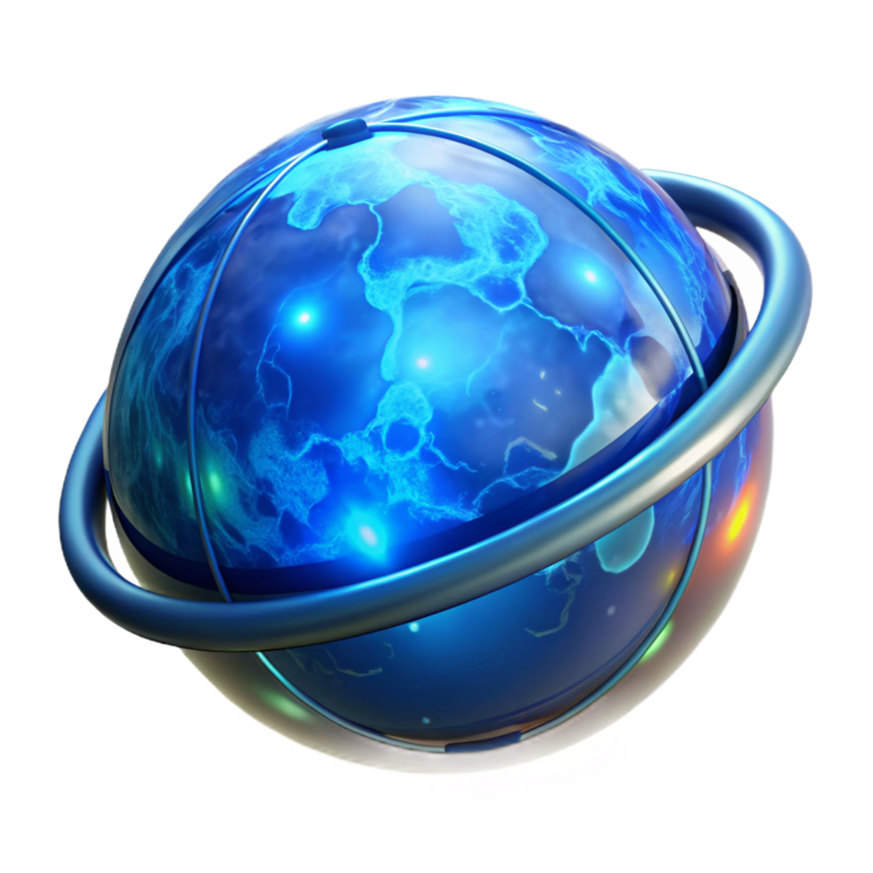 Global Network A Futuristic Visualization Of Interconnected Systems 56220729 Png