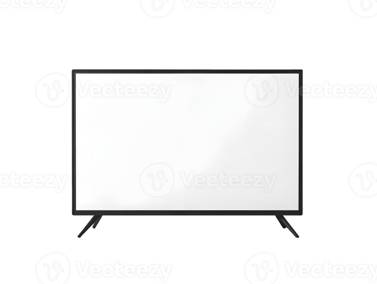 Blank White Screen Television 56227586 PNG