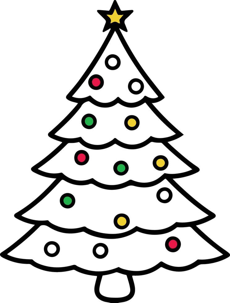 Color Christmas tree illustration design 56228337 Vector Art at Vecteezy
