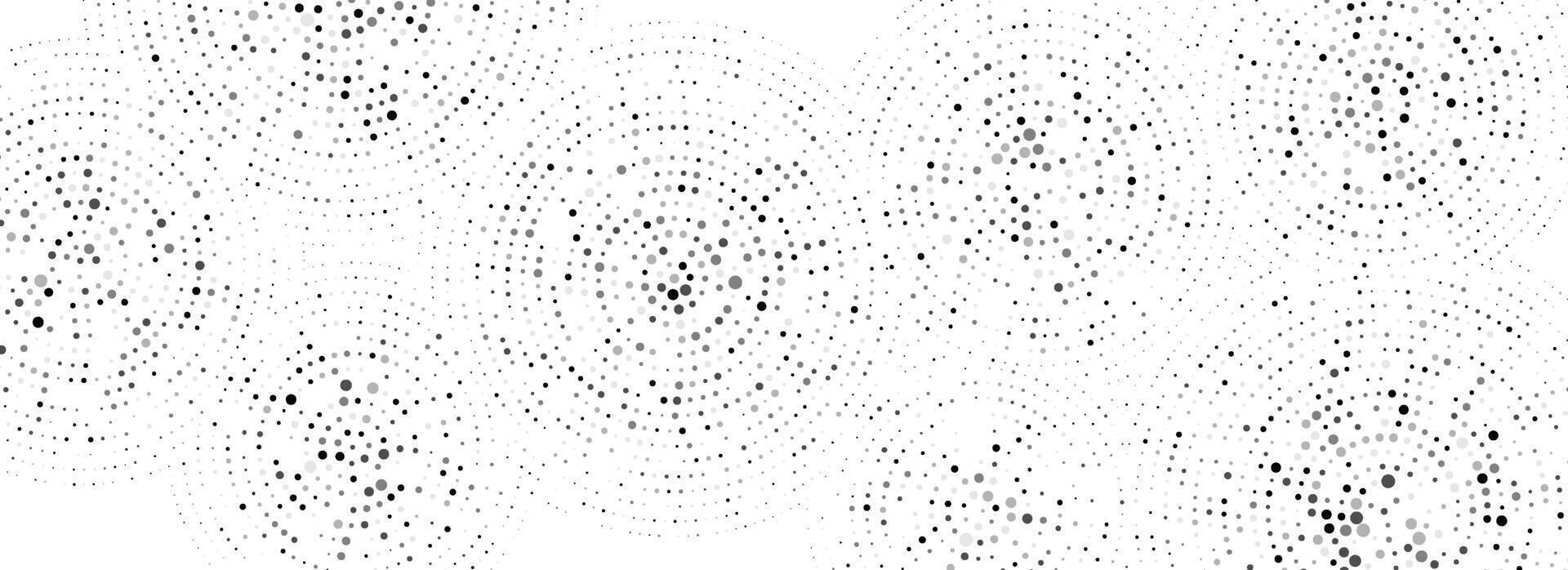 Black Dotted Concentric Circle Pattern Radial Halftone Abstract Drop Wallpaper Rippled Sound