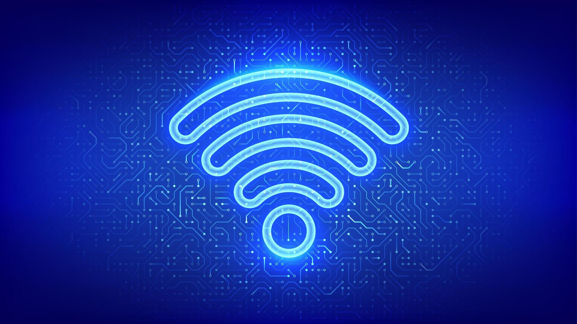 Wi-Fi network. Wi Fi icon. Wlan access, wireless hotspot signal symbol. Mobile connection zone ...