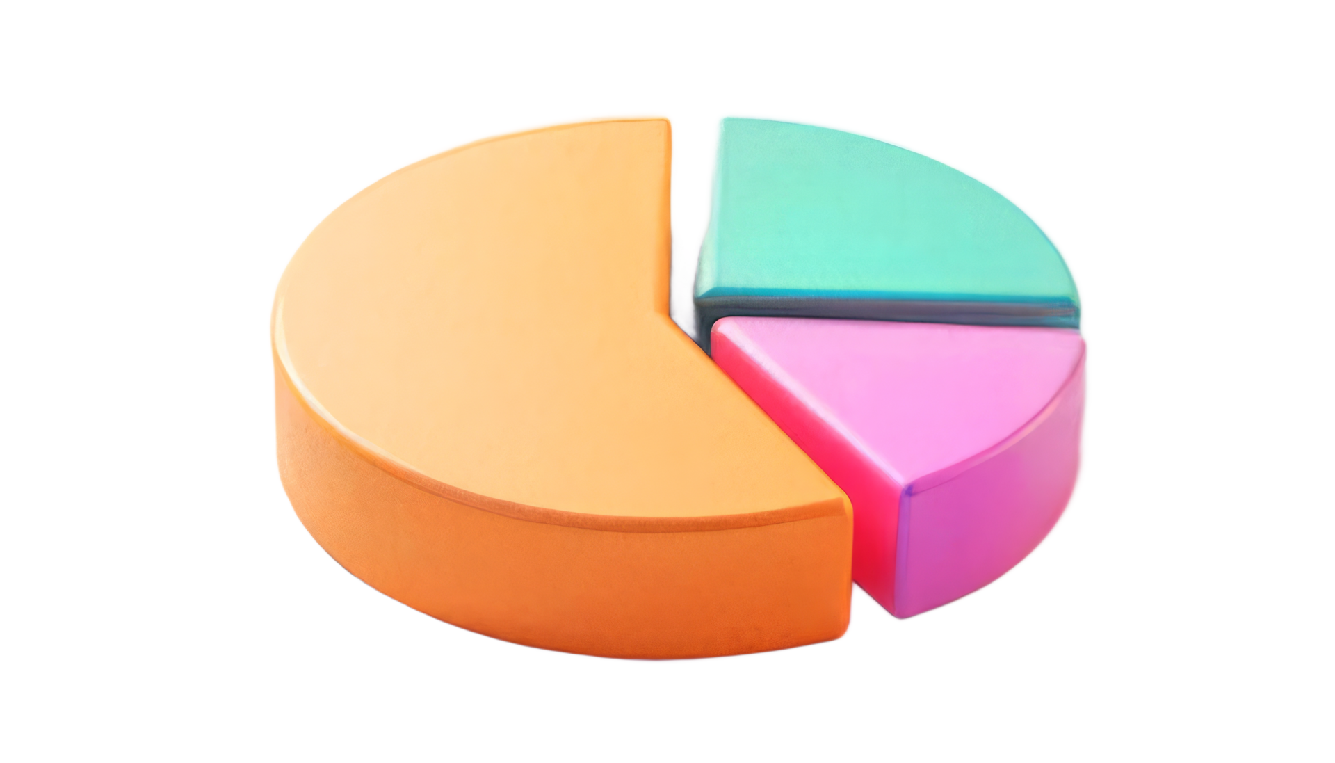 3D Colorful Pie Chart Data Visualization Business Analytics Graphic ...
