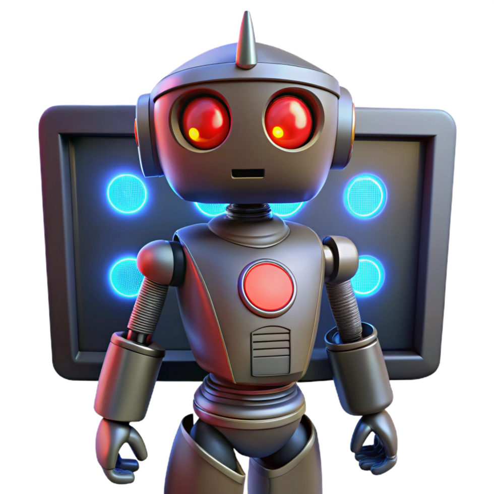 3D Robot Illustration Futuristic Cartoon 56261196 PNG