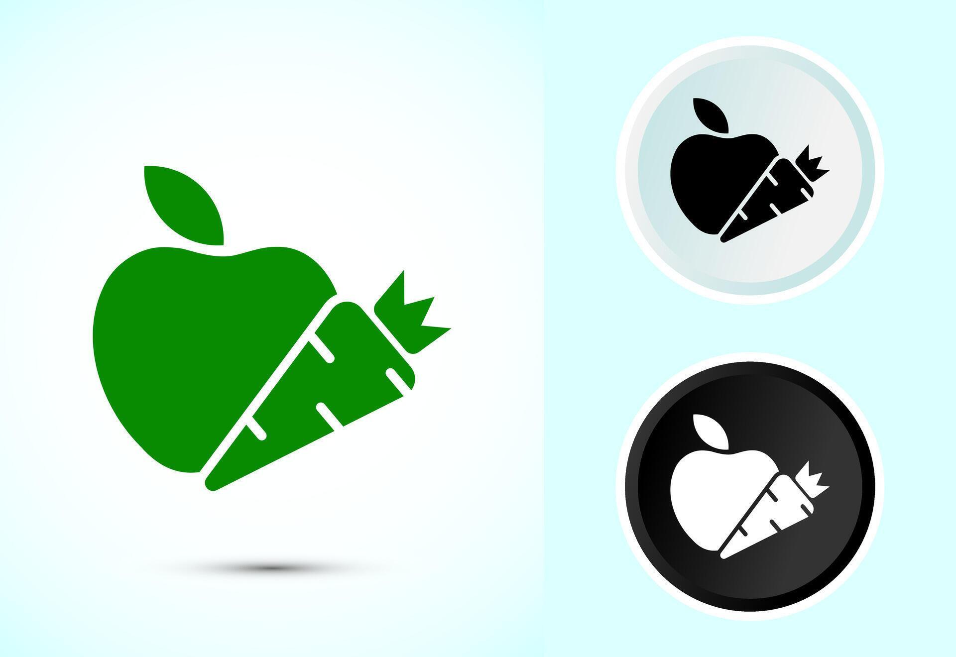 Healthy eating icon illustration. Healthy food sign 56271651 Vector Art ...