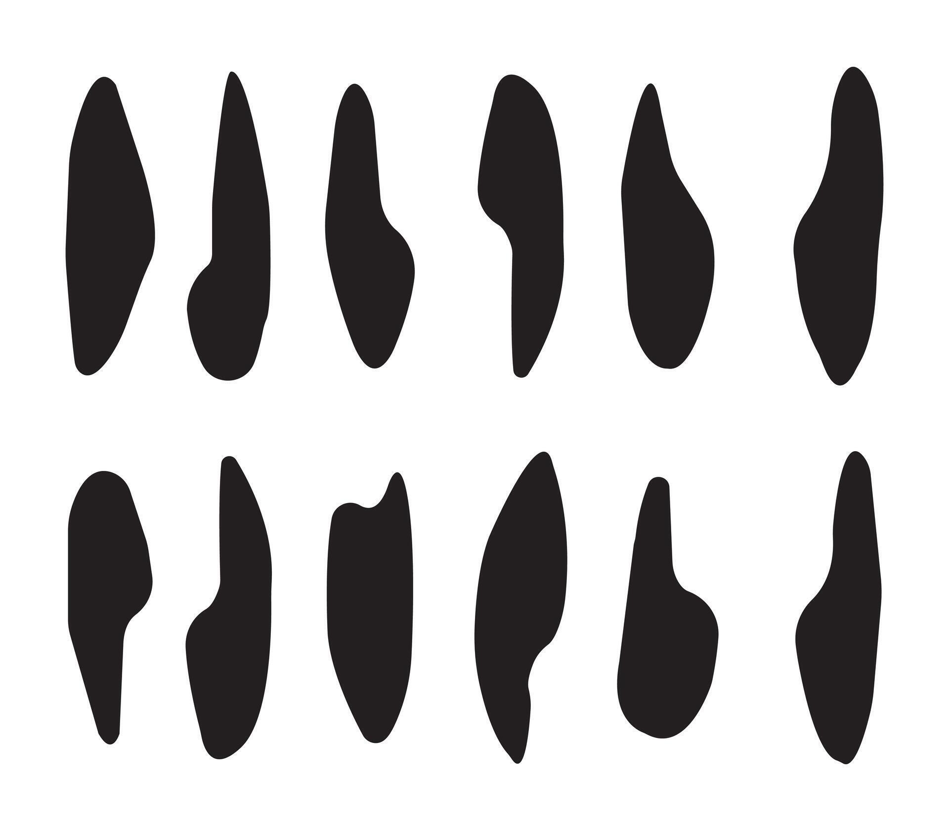 Black cube drops. Organic black blobs irregular shape. Random blob shapes.liquid shadows random ...