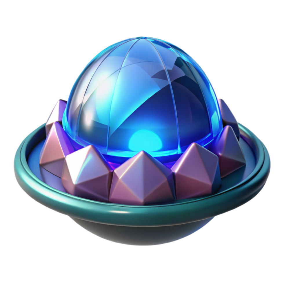 Futuristic 3D Render Orb 56281039 PNG