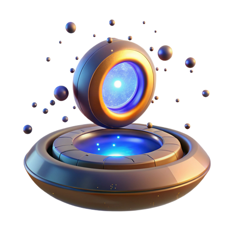 3d Render Futuristic Orb Energy Source 56281273 Png