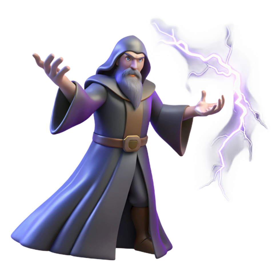 3D Render Wizard Casting Lightning Spell 56285232 PNG 3D Render Wizard Casting Lightning Spell 56285232 PNG