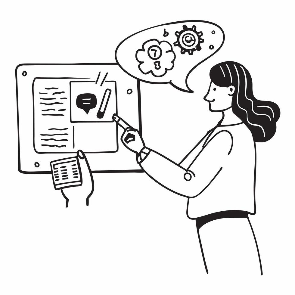 Data scientist with AI model training concept as A data scientists ...