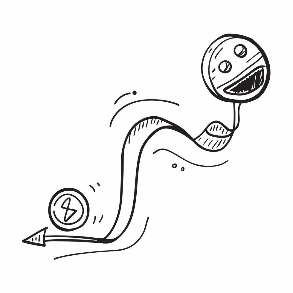 AI Data Stream and Coin concept as An abstract depicting a data stream merging with a coin ...