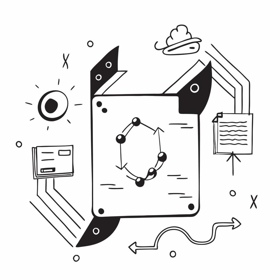 Ai Driven Blockchain Frame Concept As A Border Frame With Blockchain Symbols And Digital