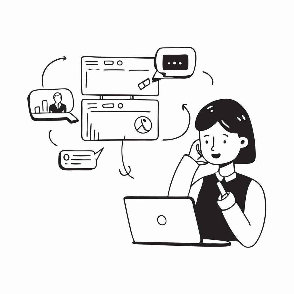 Ai Driven Customer Support Interaction Concept As A Candid Capture Of A