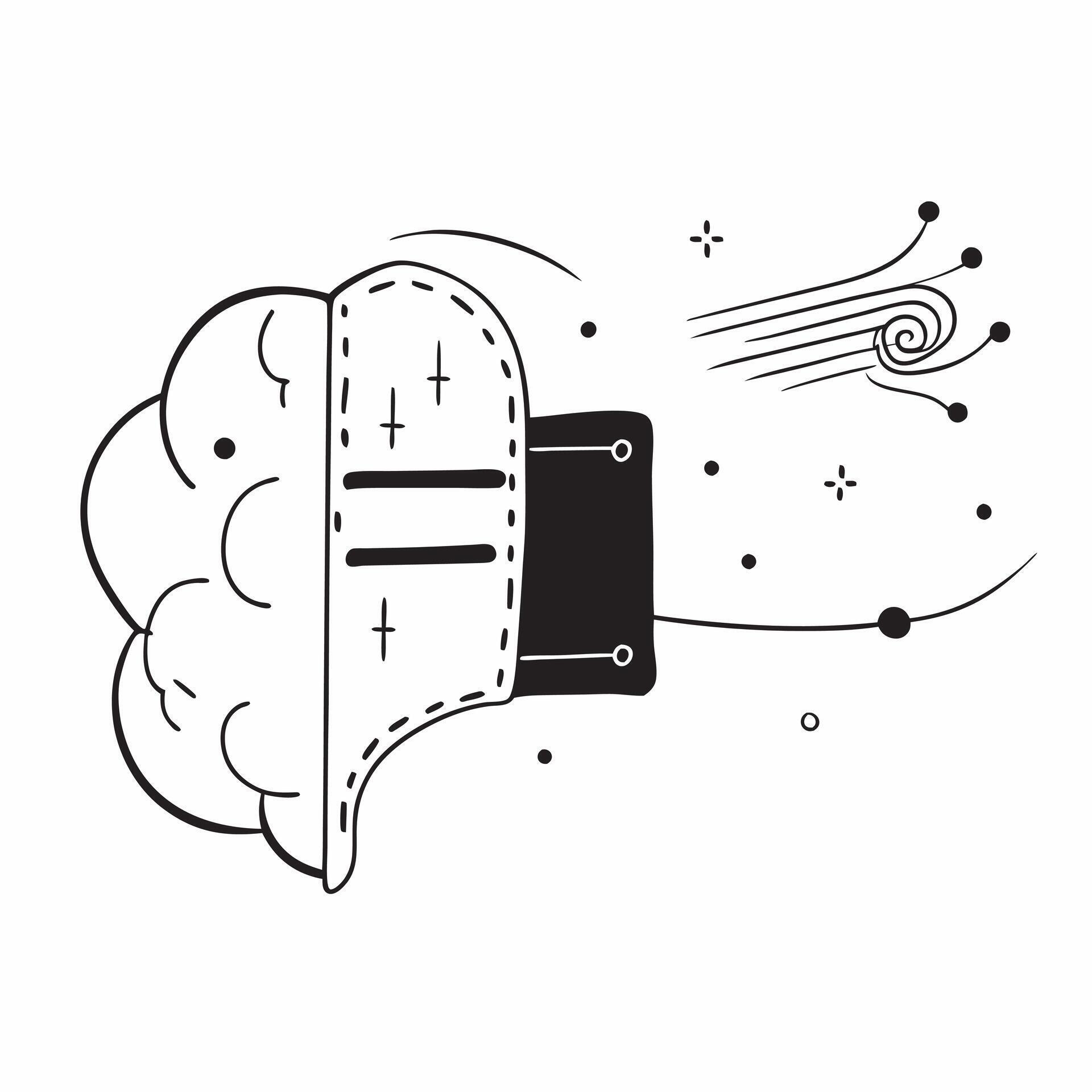 Ai Driven Digital Brain Frame Concept As A Minimalistic Border Frame