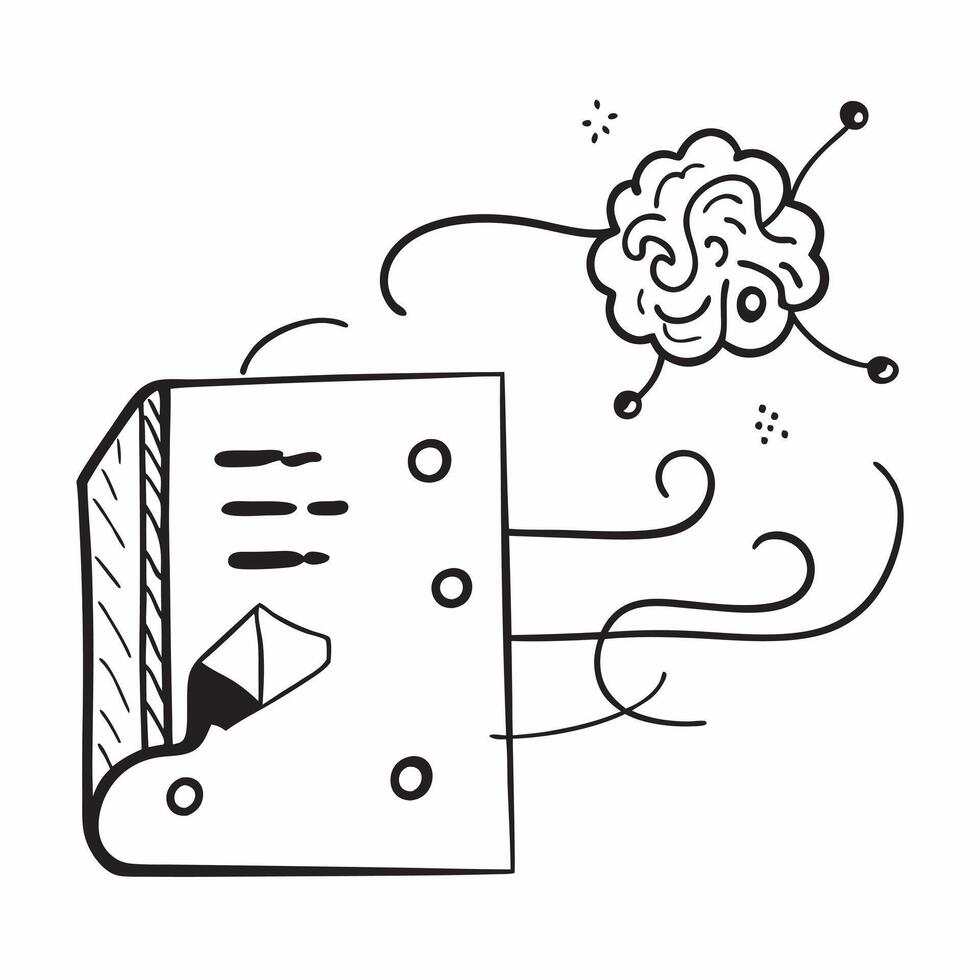 Flat Ai Driven Digital Brain Frame Concept As A Minimalistic Border