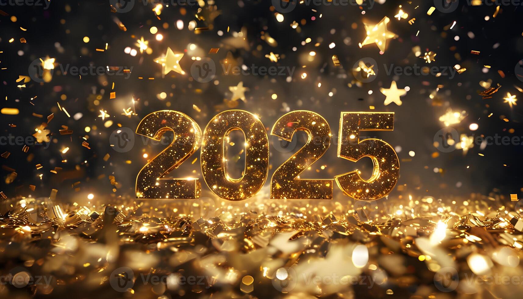 2025 new year gold glitter confetti background 56310199 Stock Photo at Vecteezy