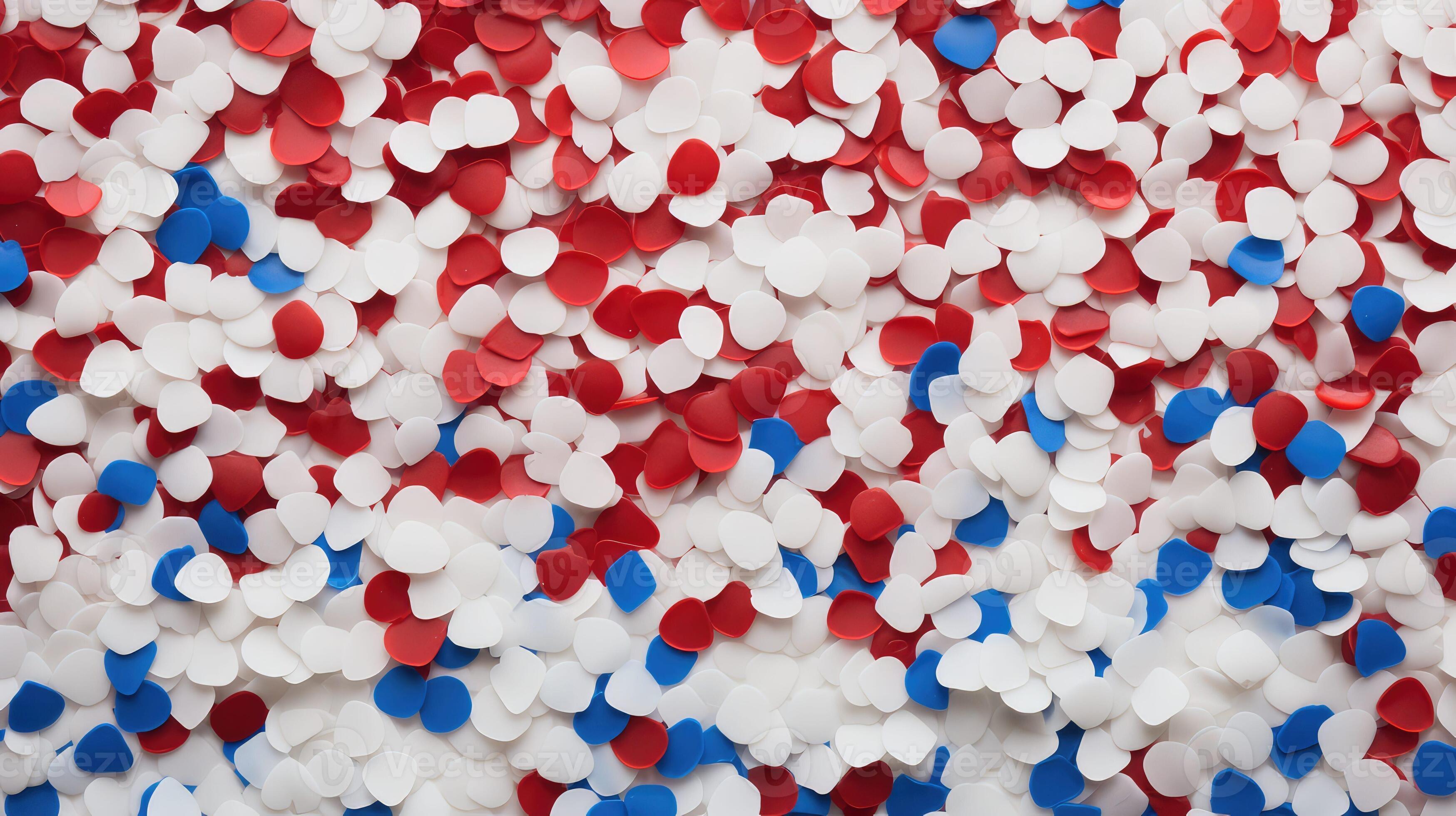 decorative red white and blue confetti background 56313224 Stock Photo at Vecteezy