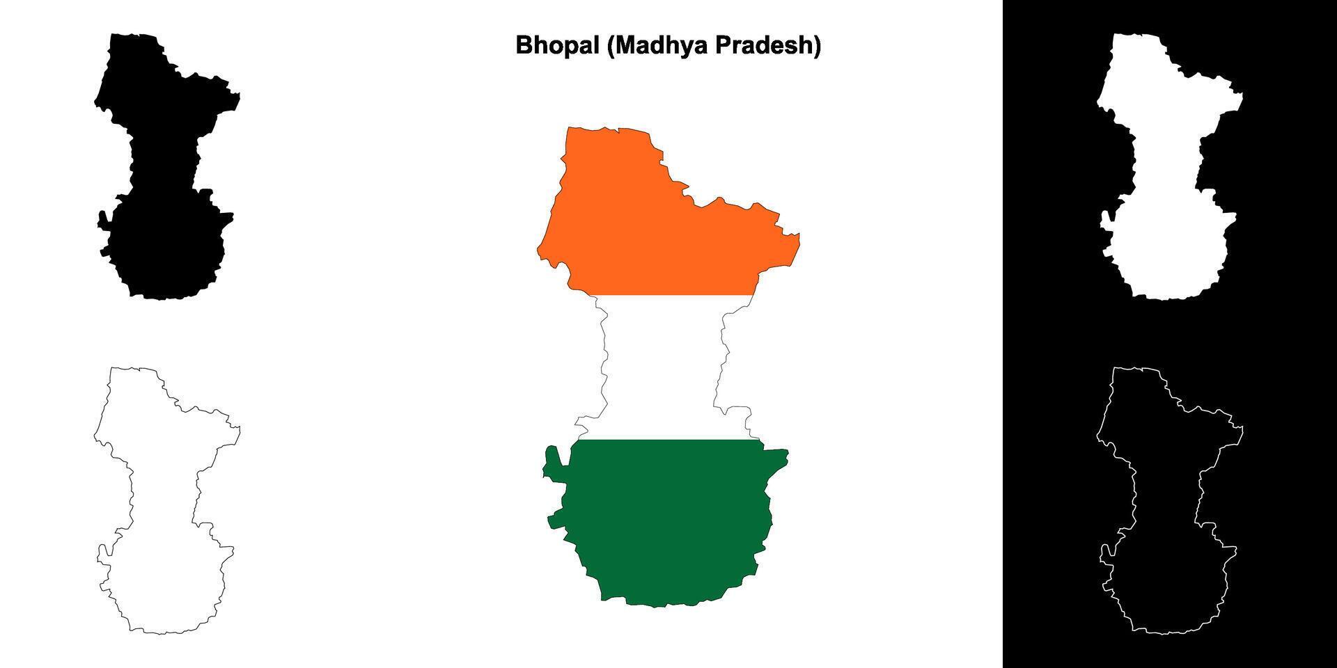 Bhopal district, Madhya Pradesh outline map set 56320764 Vector Art at ... Bhopal district, Madhya Pradesh outline map set 56320764 Vector Art at ...