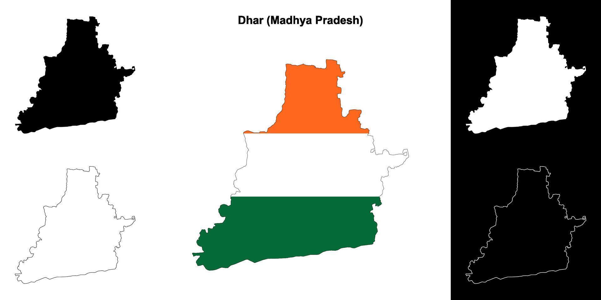 Dhar district, Madhya Pradesh outline map set 56320993 Vector Art at ... Dhar district, Madhya Pradesh outline map set 56320993 Vector Art at ...