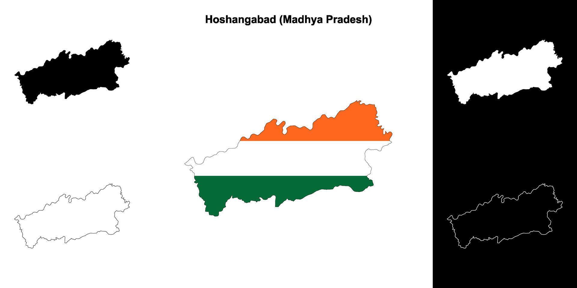 Hoshangabad district, Madhya Pradesh outline map set 56321017 Vector ... Hoshangabad district, Madhya Pradesh outline map set 56321017 Vector ...