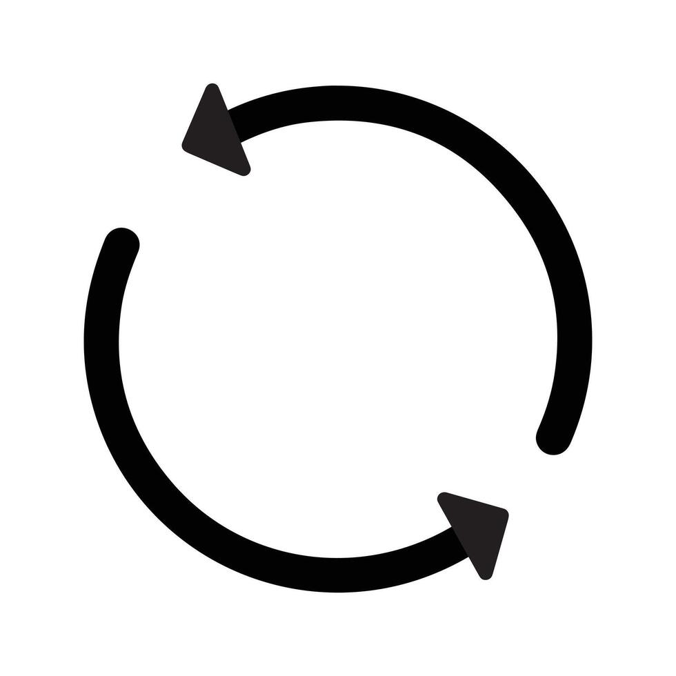 Refresh circle icon on white background. cycle, repeat, loop, progress, reload icon 56341377 ...
