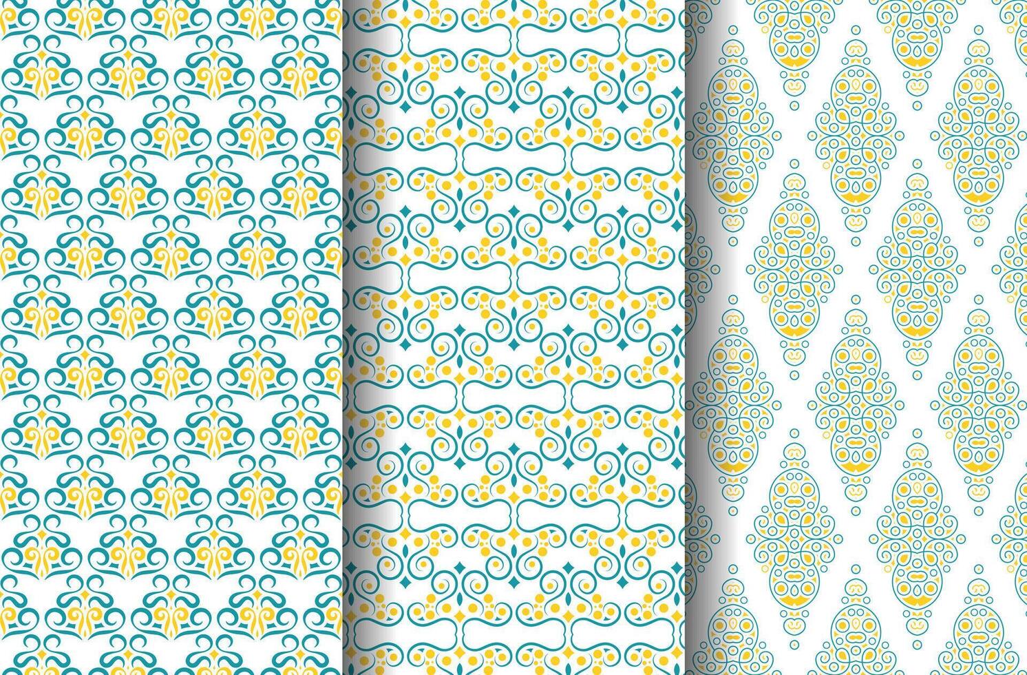 Collection of Colorful abstract geometric pattern design template ...