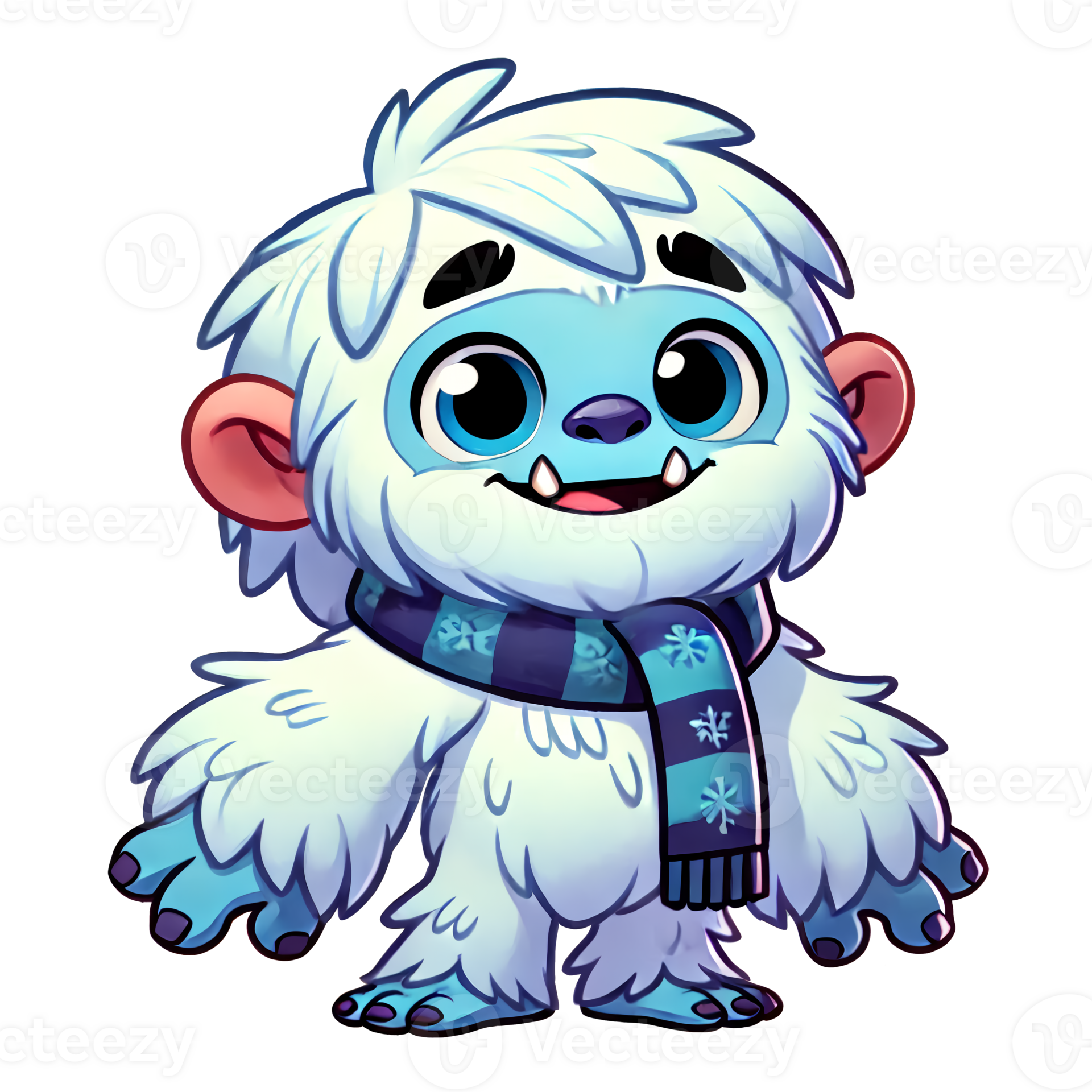 A cartoon character with a scarf on 56360680 PNG