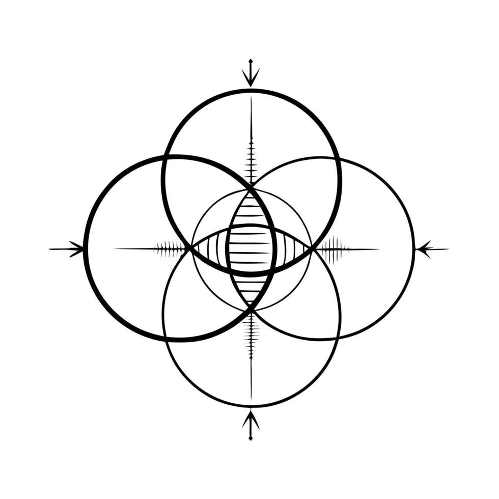 plano venn diagrama con flotante intersecciones concepto como un venn diagrama con ...