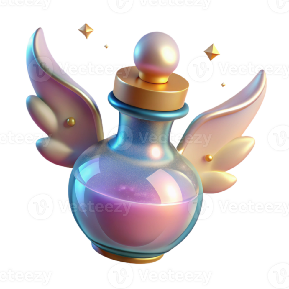 Magical Potion Sparkling Wings, Glowing Liquid 56410019 PNG
