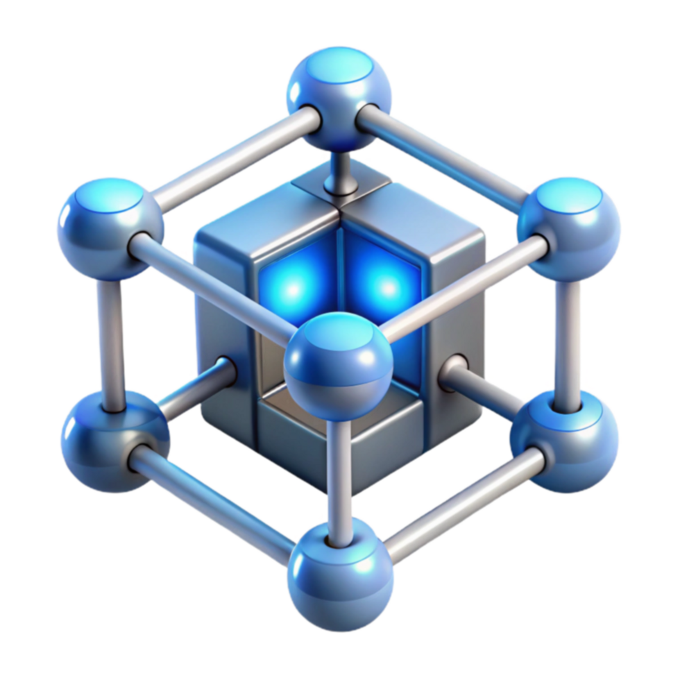 Networked Cube System Architecture Visualization 56410603 PNG
