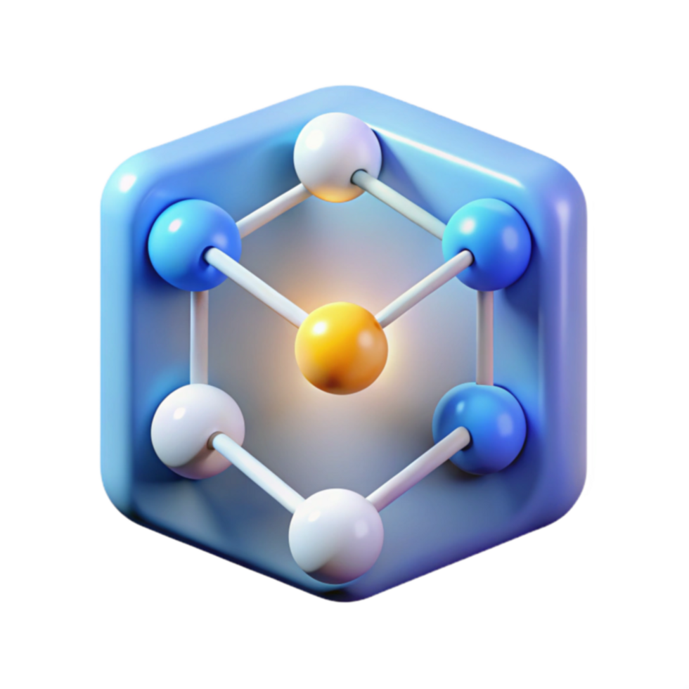 3d Molecular Structure Network Bonds Atoms Science Chemistry Model Graphic Visualization