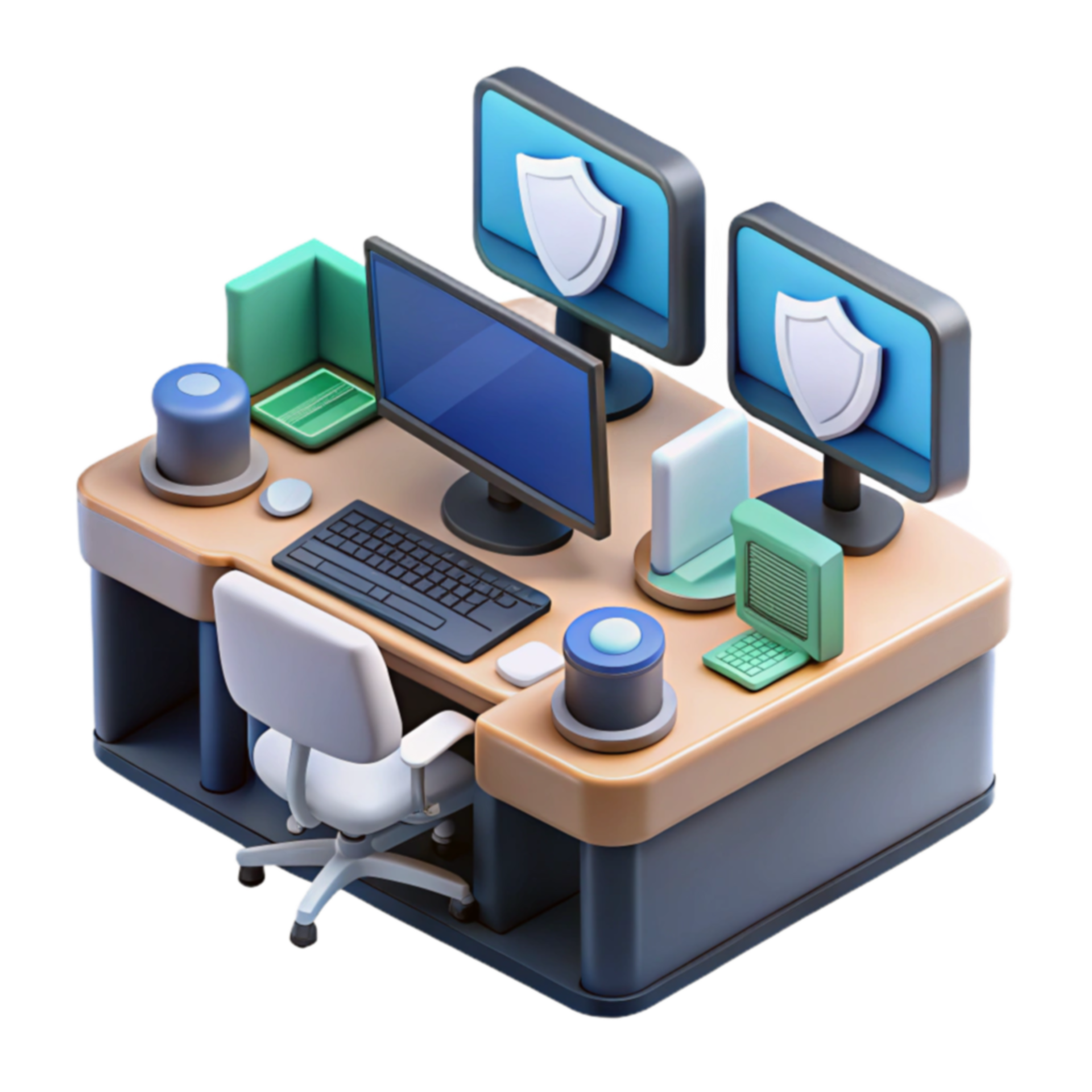 Cybersecurity Workstation System Protection Network Security 56411666 Png