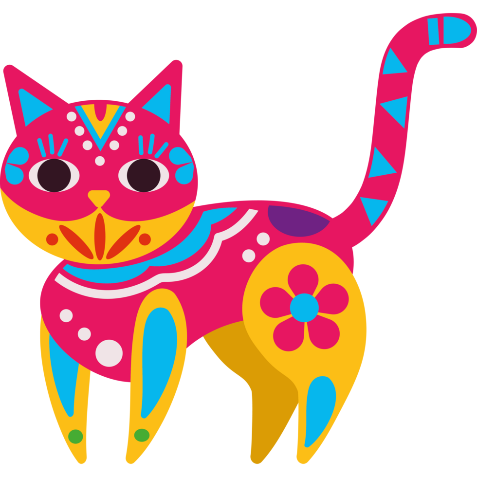 mexico alebrije cat 56417895 PNG