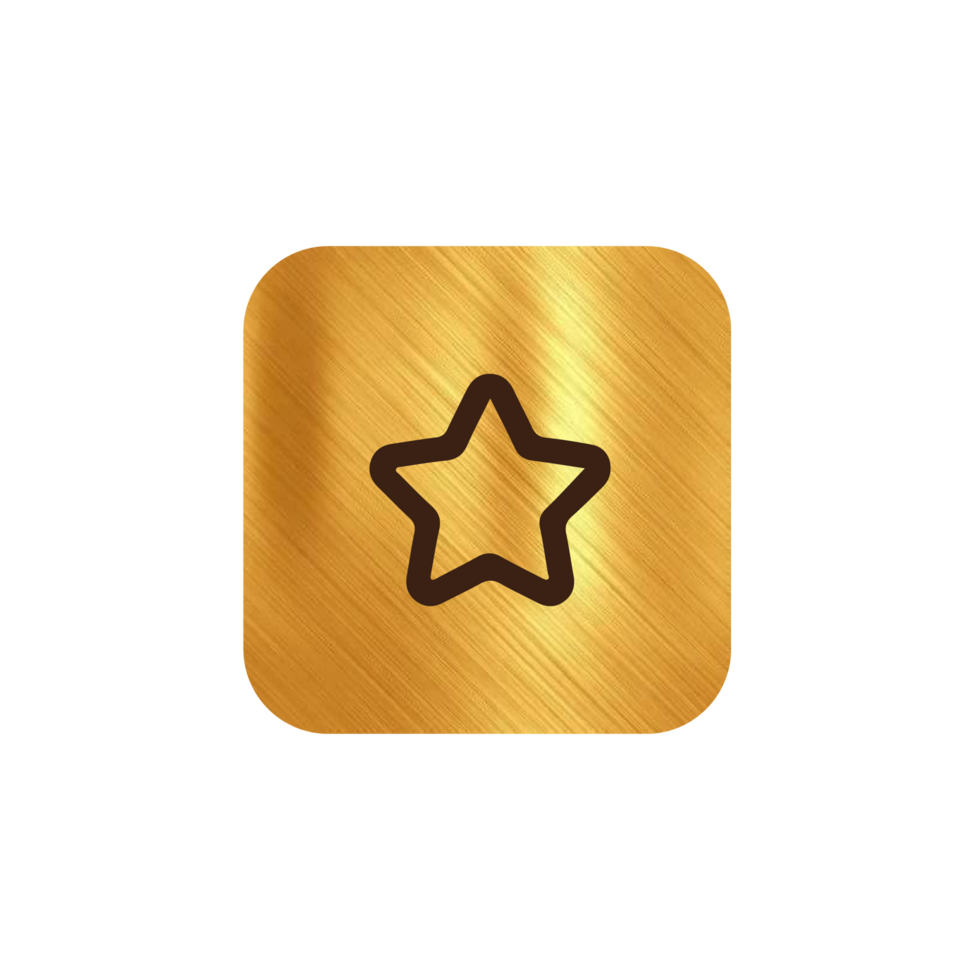 Gold star icon 56420536 PNG
