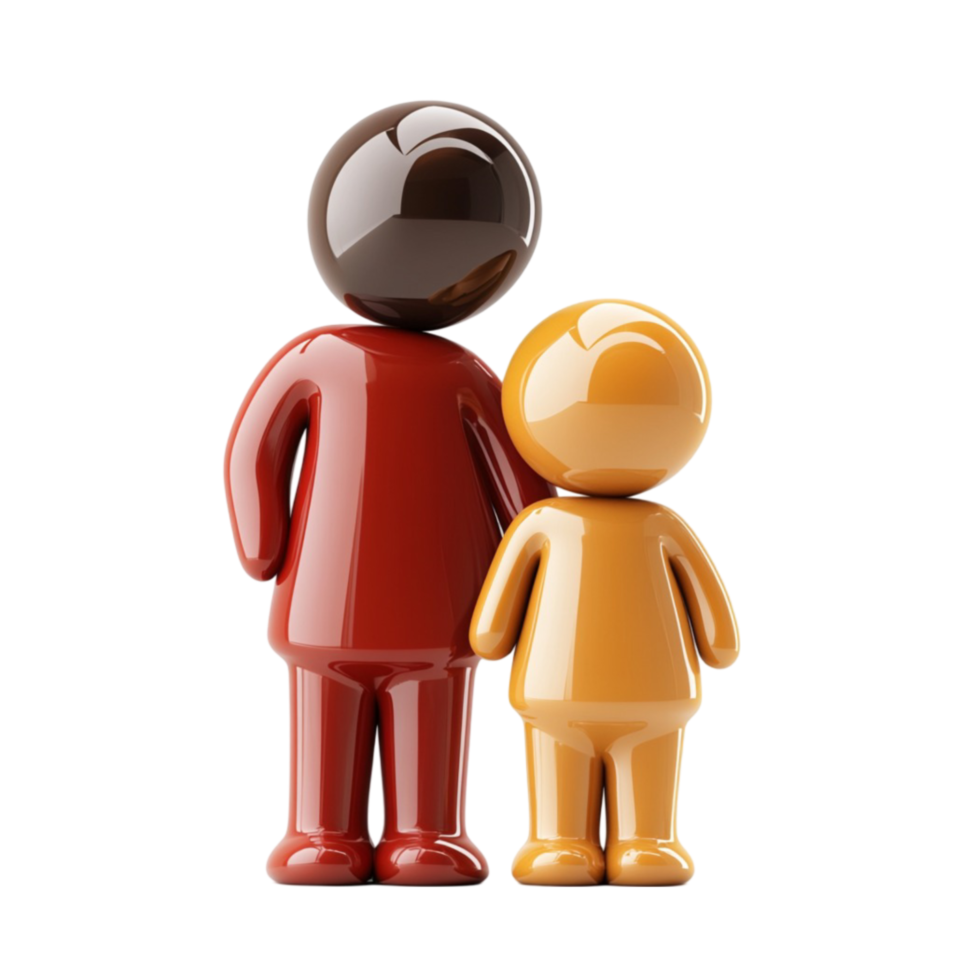 3D Family Icon Representing Parent and Child 56421981 PNG