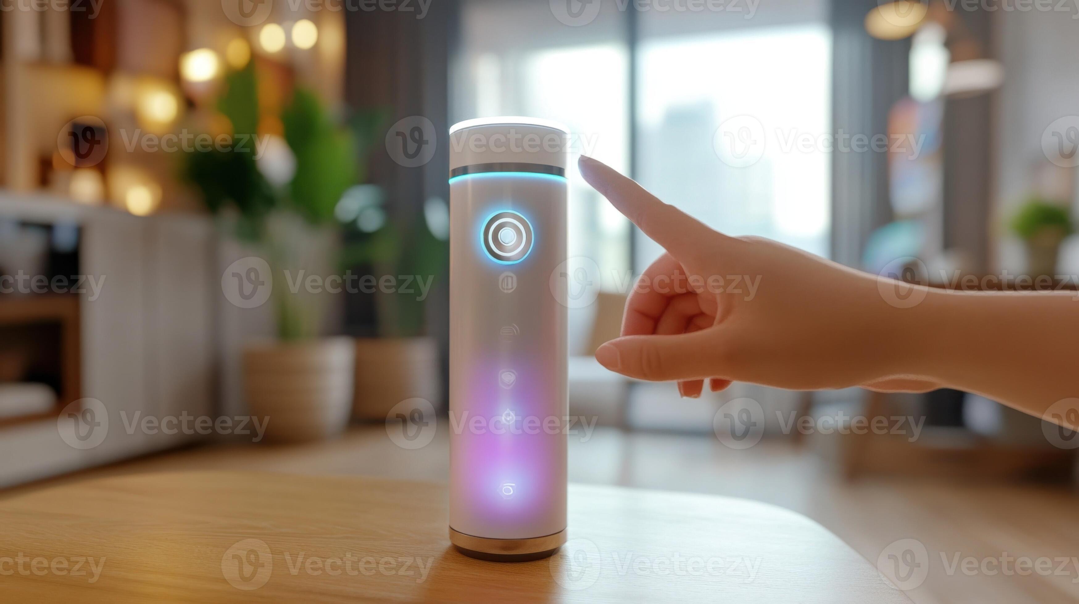 Finger interacting with modern smart device interface 56425884 Stock ...