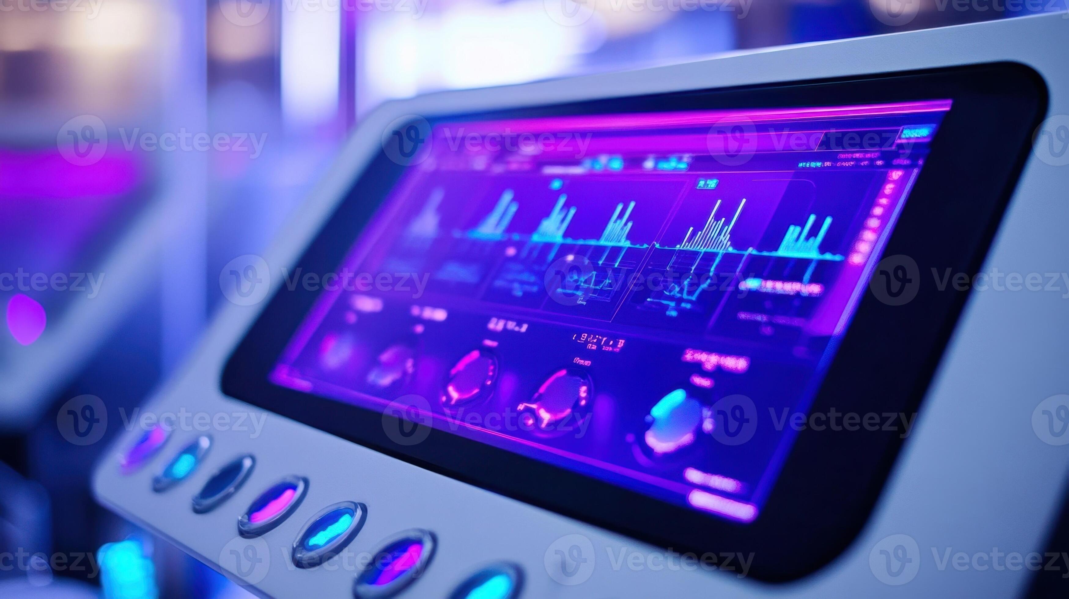 Analyzing data on futuristic digital interface screen 56426231 Stock Photo at Vecteezy